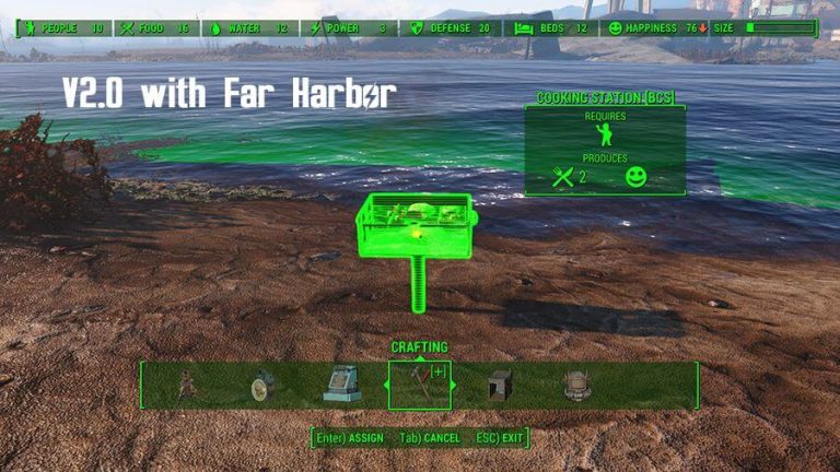 Мод Better Cooking Stations для Fallout 4